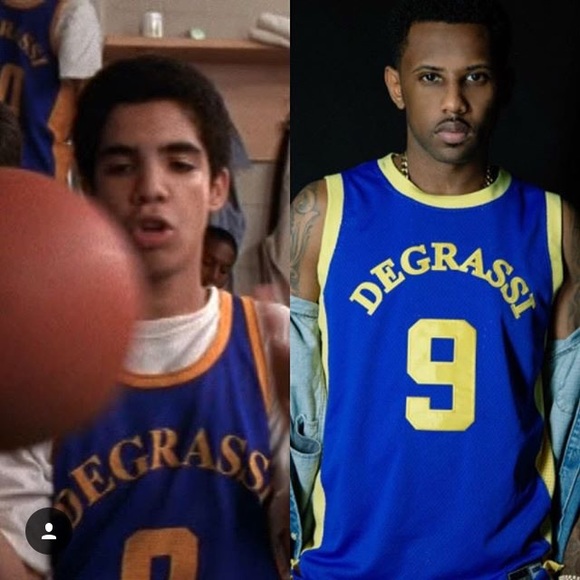 bloods thicker | Shirts | Drake Degrassi High Blue Basketball Jersey ...